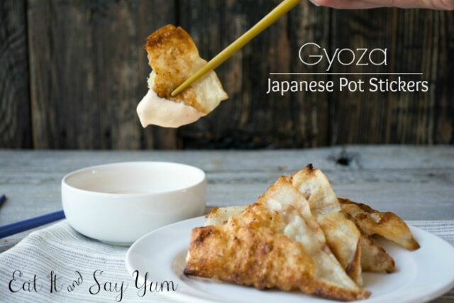 Gyozas- Japanese Pot Stickers | Eat It & Say Yum