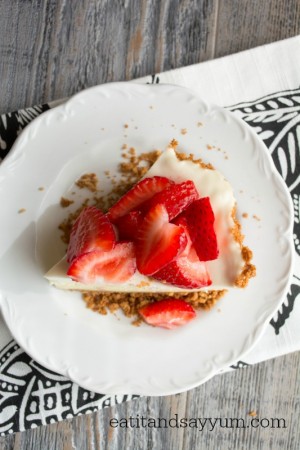 California Cheesecake Pie | Eat It & Say Yum